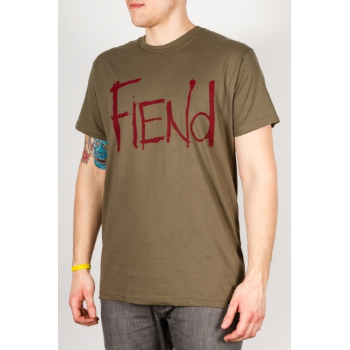 Koszulka Fiend Logo Olive : Sklep AveBmx - rowery, części i akcesoria BMX