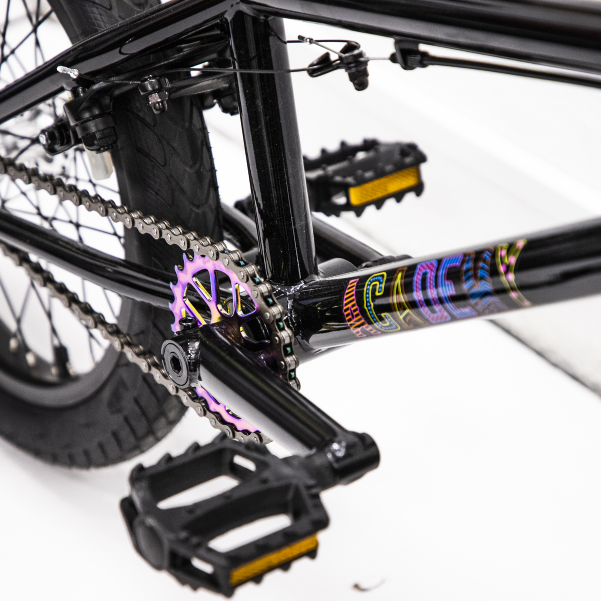 Rower Academy Inspire Gloss Black / Rainbow 16" : Sklep AveBmx - rowery ...