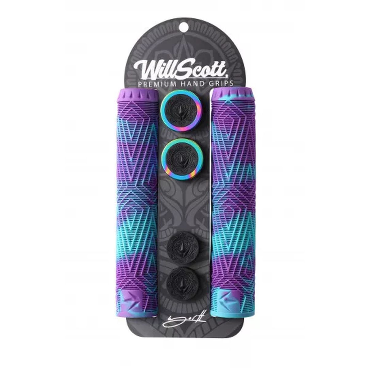 Gripy Blunt Will Scott Purple / Teal : Sklep AveBmx - rowery, części i ...