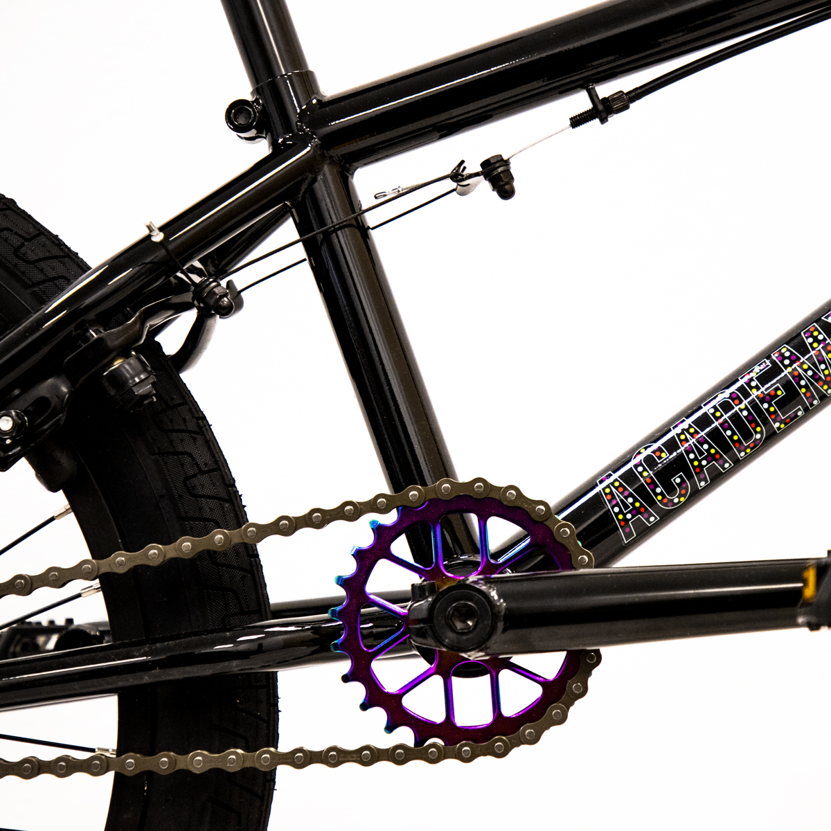 Rower BMX Academy Entrant Gloss Black / Rainbow : AveDistro